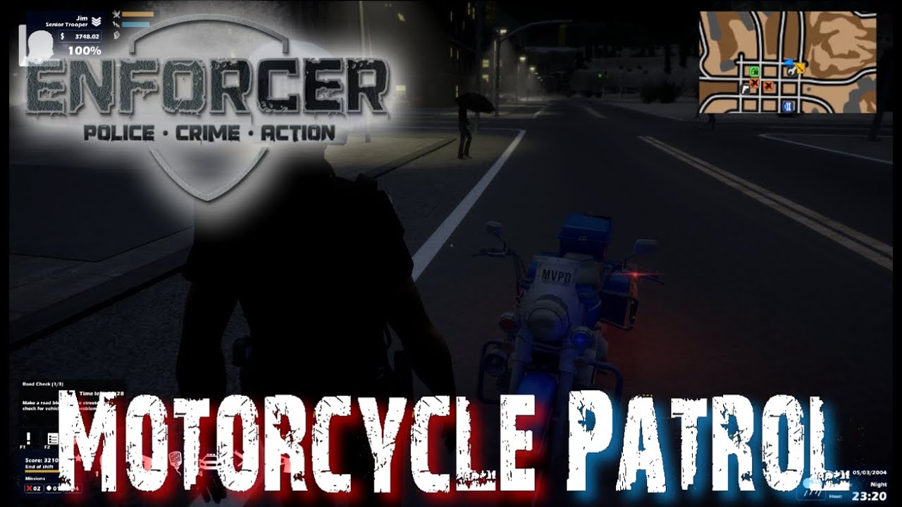 Enforcer Police Crime Action - Motorcycle Patrol/Game re-visit - YouTube