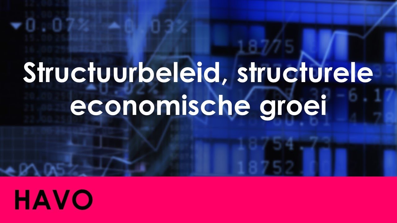 Structuurbeleid, structurele economische groei - Economie voor havo ...