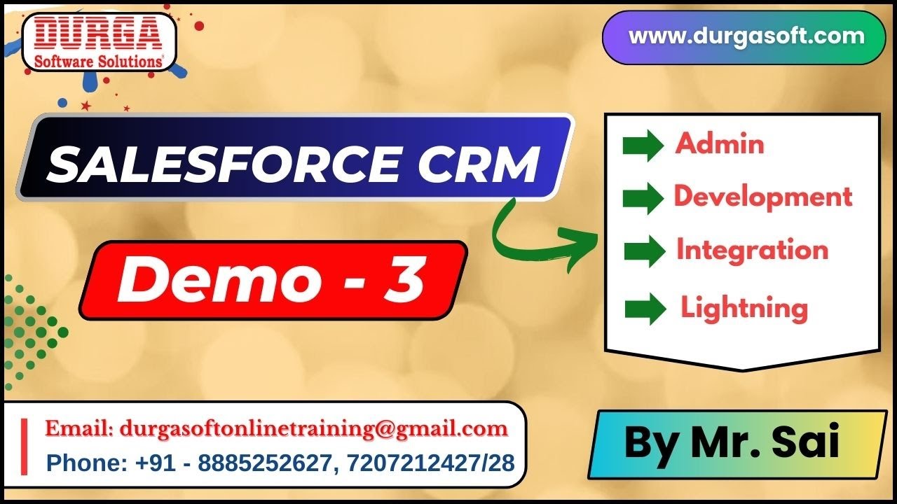 SALESFORCE CRM tutorials || Demo - 3 || by Mr. Sai On 21-02-2025 @7PM ...