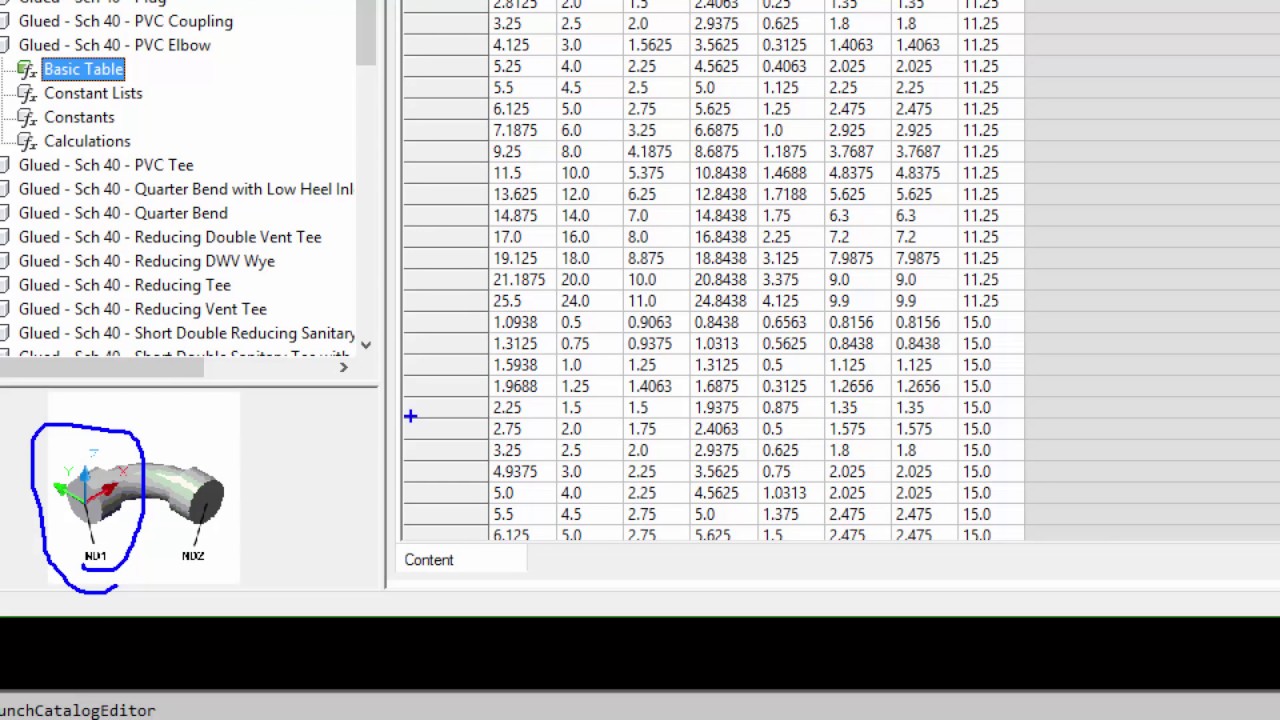 AutoCAD MEP 2017 - Catalog editing to restrict pipe elbow angles - YouTube