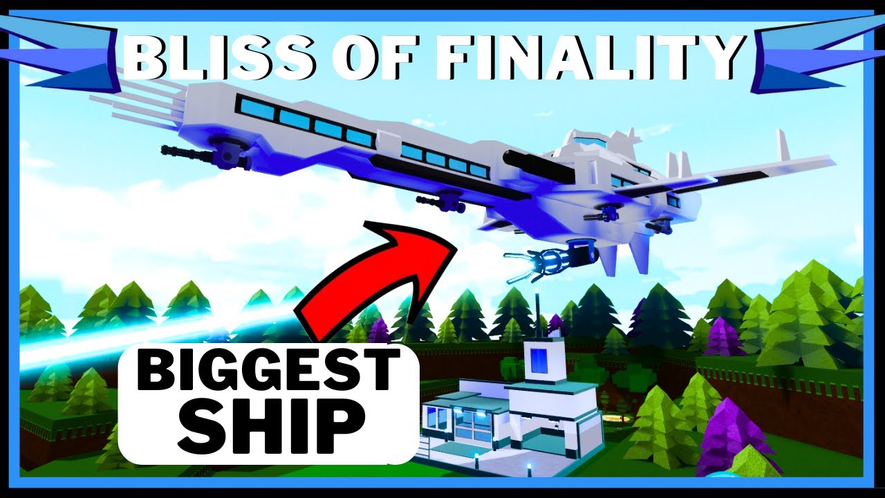 THE BIGGEST SPACE SHIP (Bliss of Finality!) In Build A Boat For ...