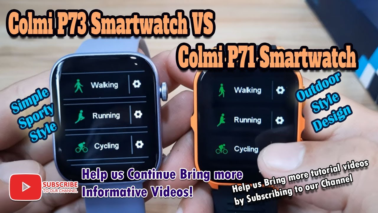 Colmi P71 vs Colmi P73 Smartwatch - Comparison Review of Design and ...