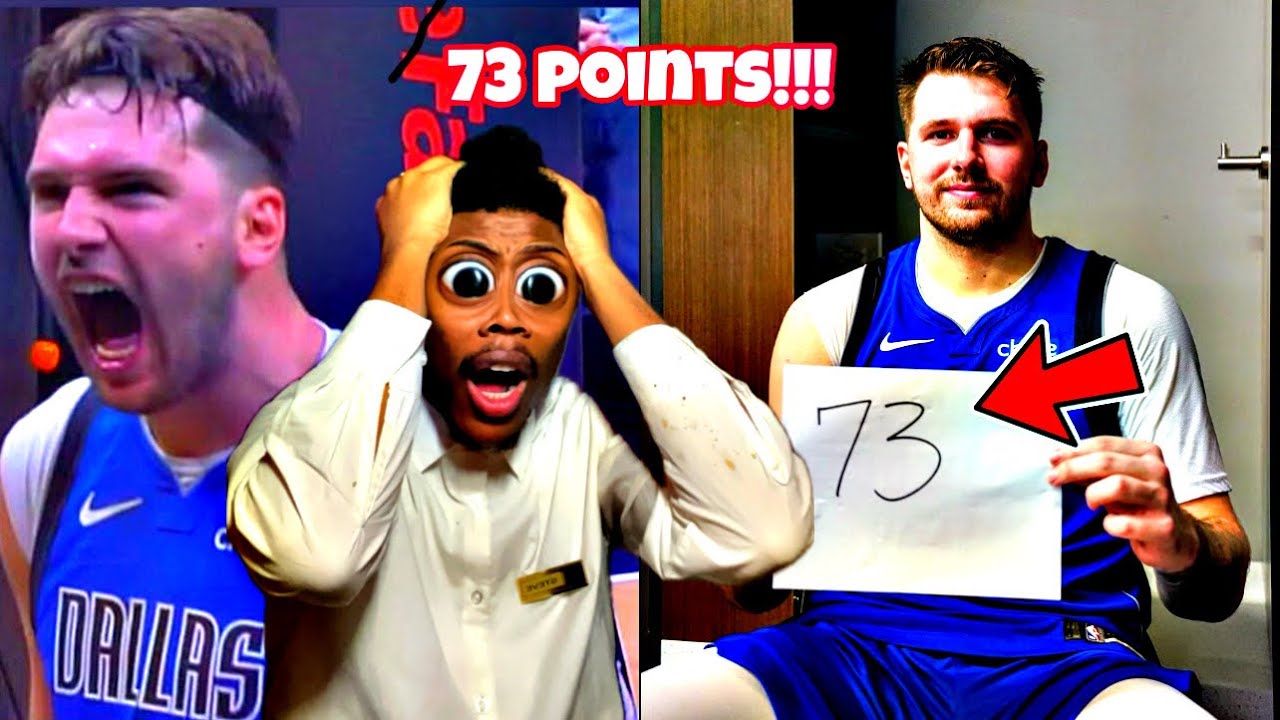 LUKA DROPS 73 POINTS WTFFF! Luka Doncic's 73-PT CAREER-HIGH Highlights ...