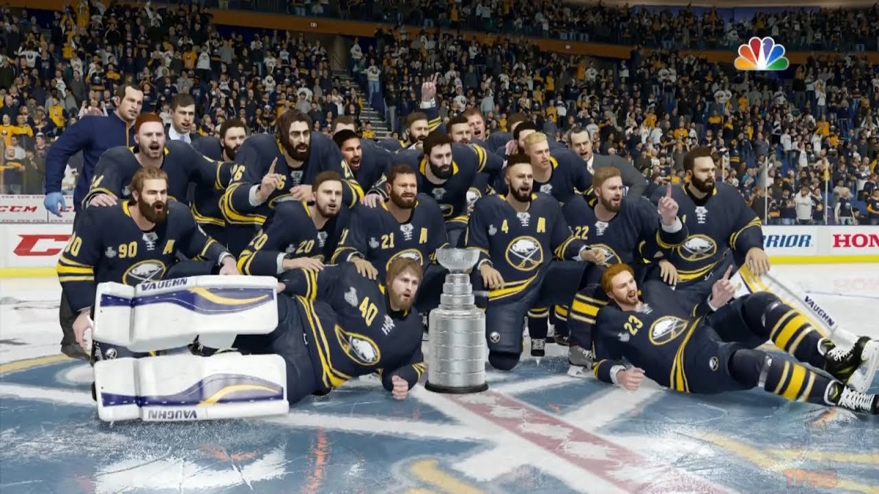 NHL 18 - Buffalo Sabres Stanley Cup Celebration - YouTube