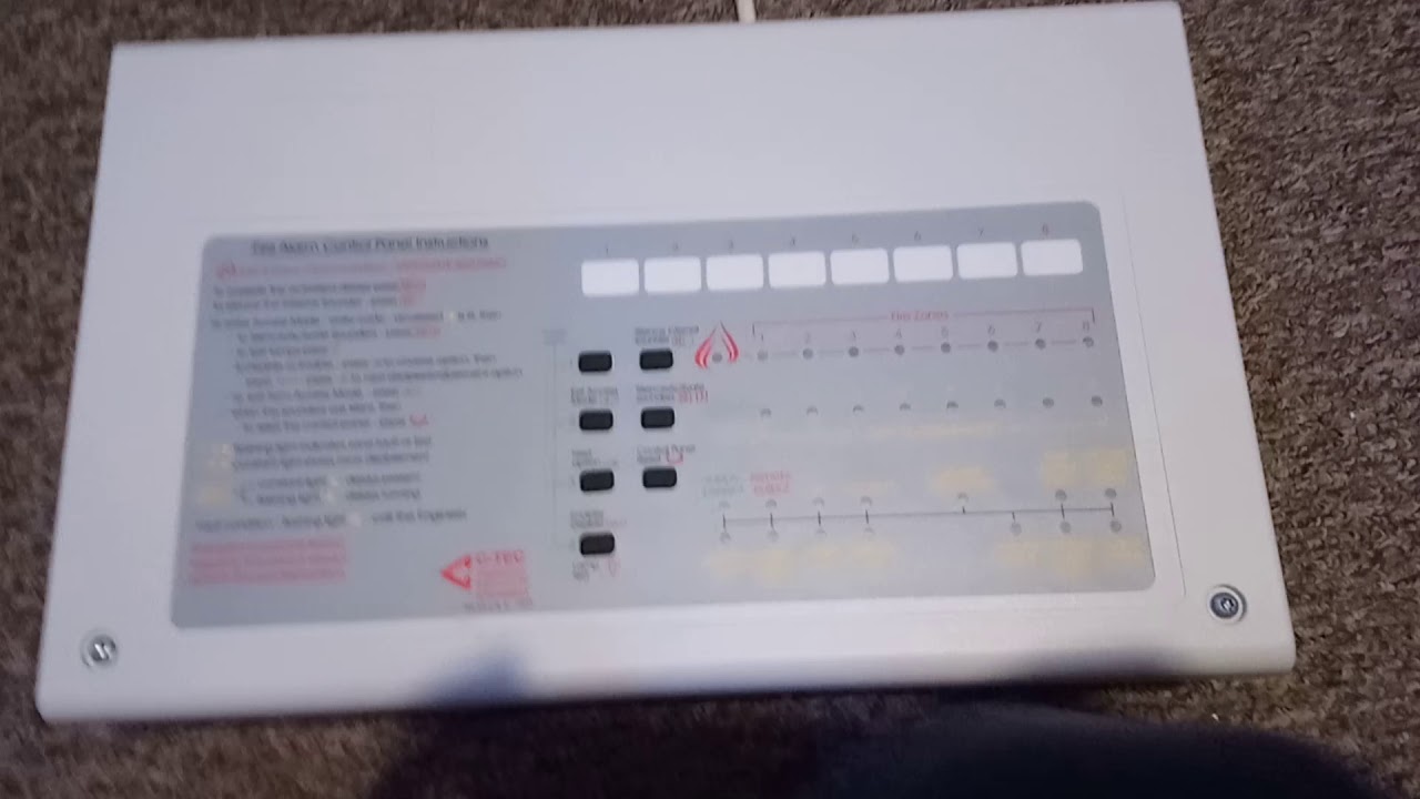 Ctec CFP fire alarm panel - YouTube