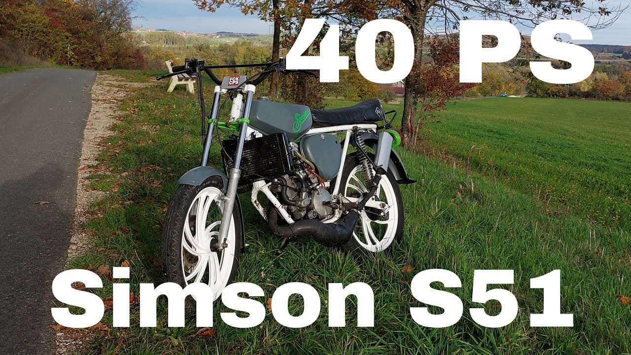 40 PS Simson S51 Neu Aufbau #1 / two stroke build - YouTube