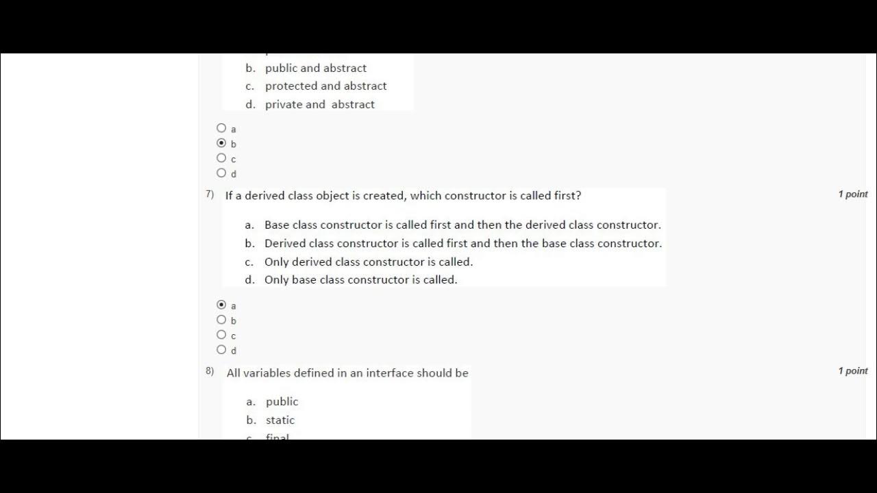 Programming in Java 2019 | Assignment 5 Solution | NPTEL questions - YouTube