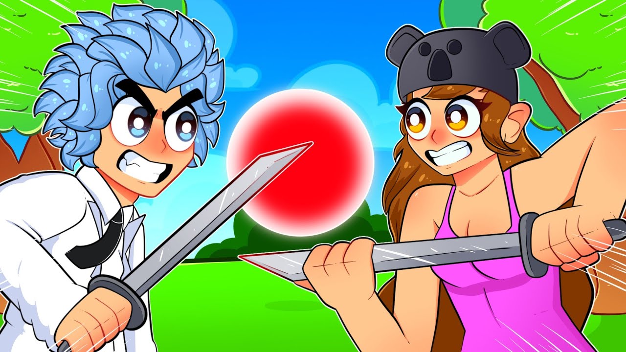 Angelazz and her BROTHER play Roblox BLADE BALL.. - YouTube
