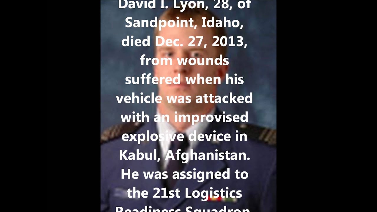 Tribute To Our Fallen Soldiers - US Air Force Capt. David I. Lyon, 28 ...
