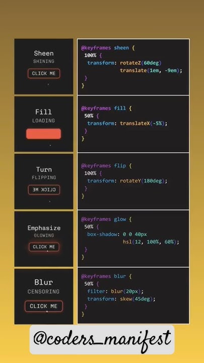 Beautiful CSS Animation Buttons | Enhance Your Web Design - YouTube