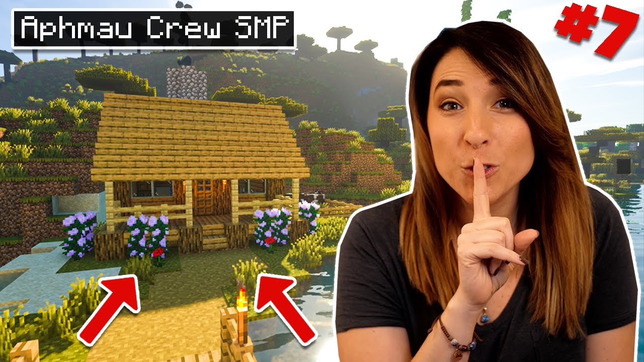 Building a SECRET base UNDER APHMAU'S house | Aphmau Crew SMP ep 7 ...