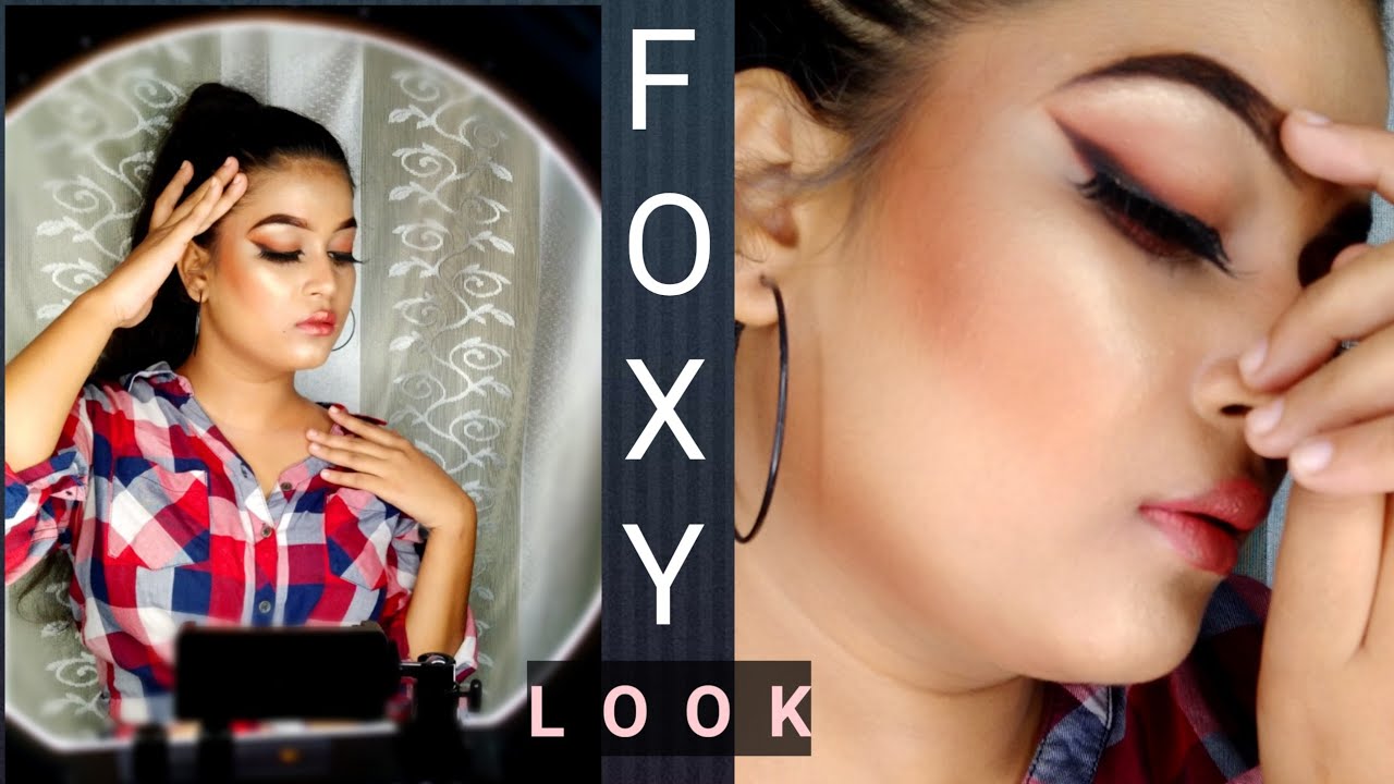 #foxyeyemakeup #makeuplook #trend FOXY EYE MAKEUP TUTORIAL 😍/ foxy eye ...