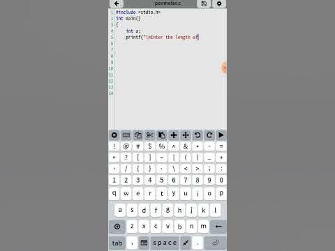 C Program to find Perimeter of Square C language tutorial for beginners ...