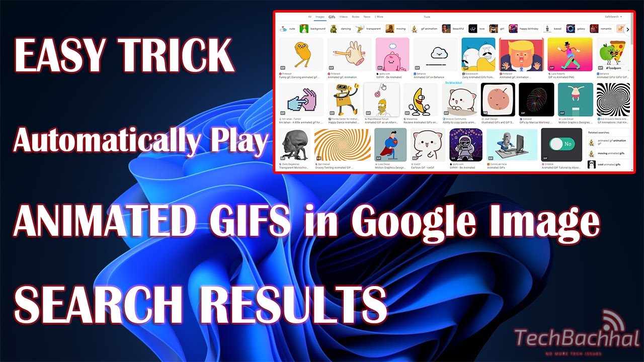 [EASY TRICK] Automatically Play ANIMATED GIFS in Google Image SEARCH ...
