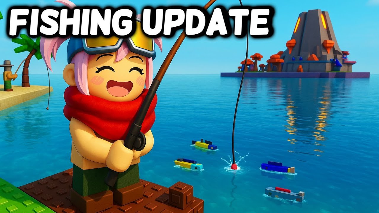 How to FISH in BUILD AN ISLAND Roblox | FISHING UPDATE Fisherman & How ...