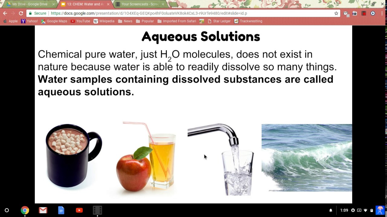 Water and Aqueous Solutions - YouTube
