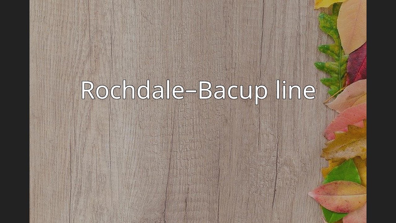 Rochdale–Bacup line - YouTube