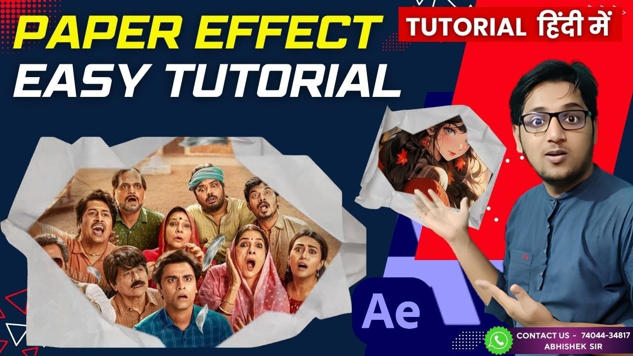 Paper Folding Effect like Ali Abdaal in Premiere Pro & After Effects ...