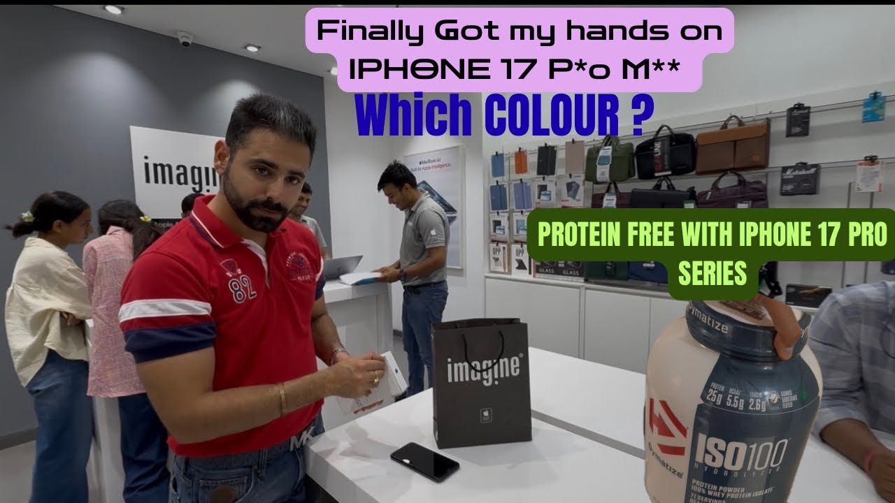 Iphone 17 Pro M** in the house | Protein free with phone | Saw Ramlila ...