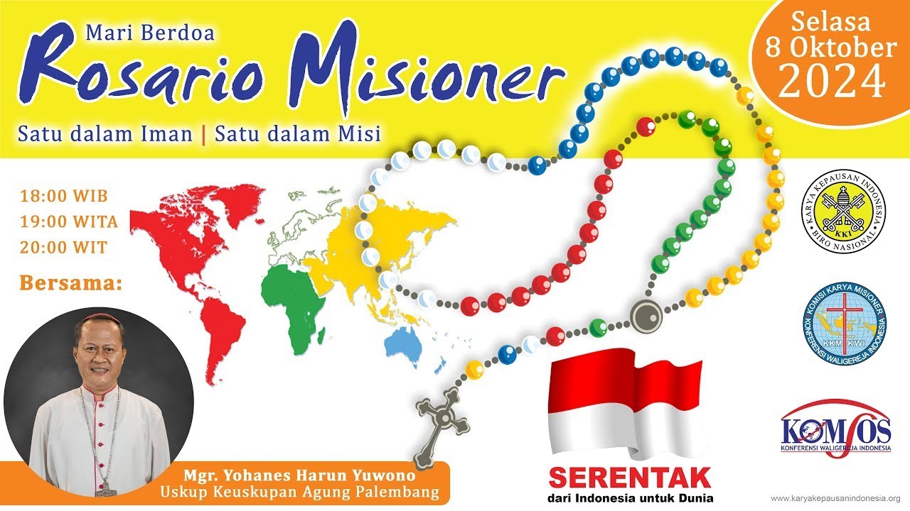 ROSARIO MISIONER Hari 8 - Keuskupan Agung Palembang | Rosario Misioner - YouTube