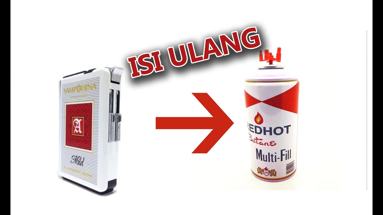 CARA ISI ULANG KOTAK ROKOK KOREK GAS - YouTube