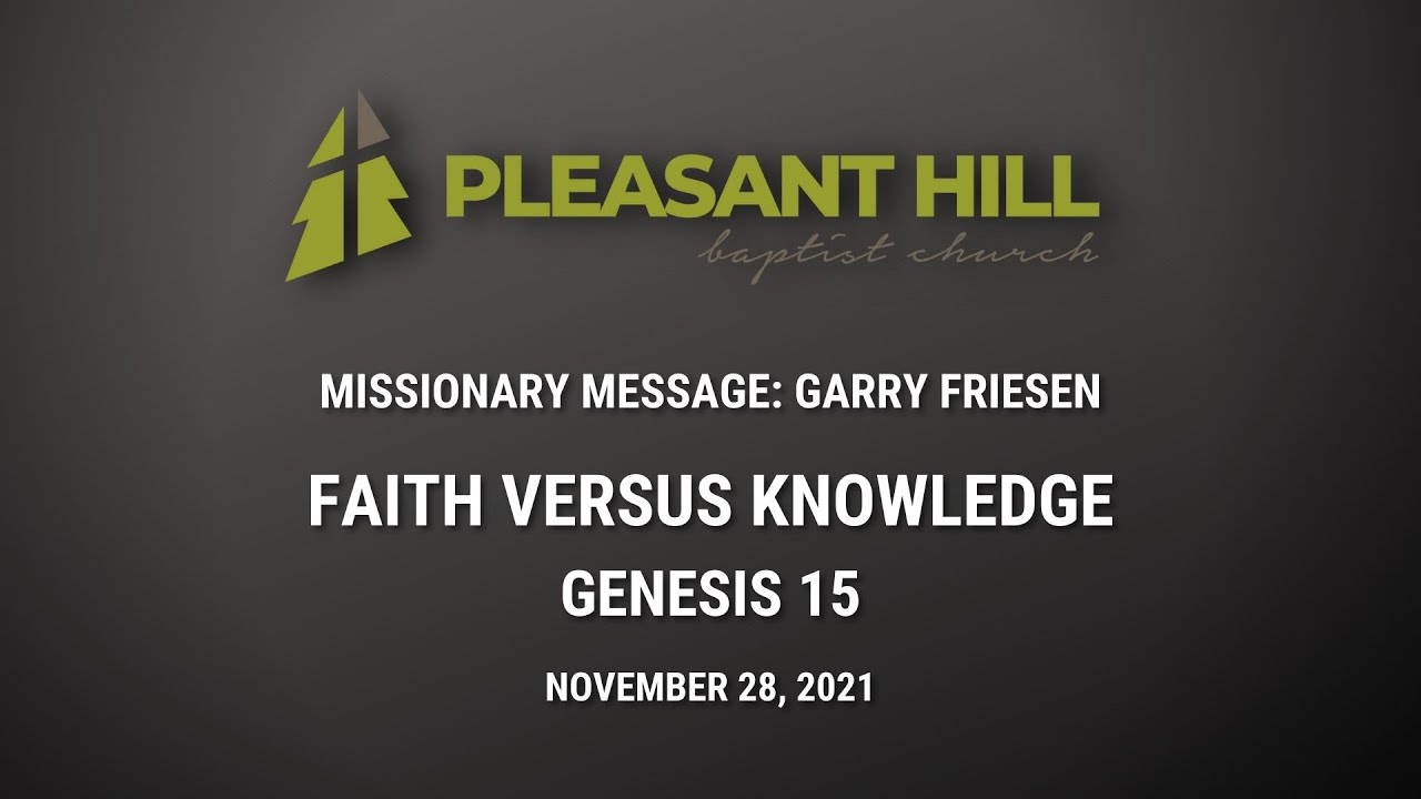 Faith versus Knowledge (Genesis 15) - YouTube