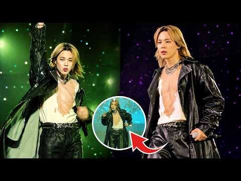 BTS Jimin’s Chicago Concert New Outfit SHOCKED ARMY — Black Leather Look & Rockstar Transformation!