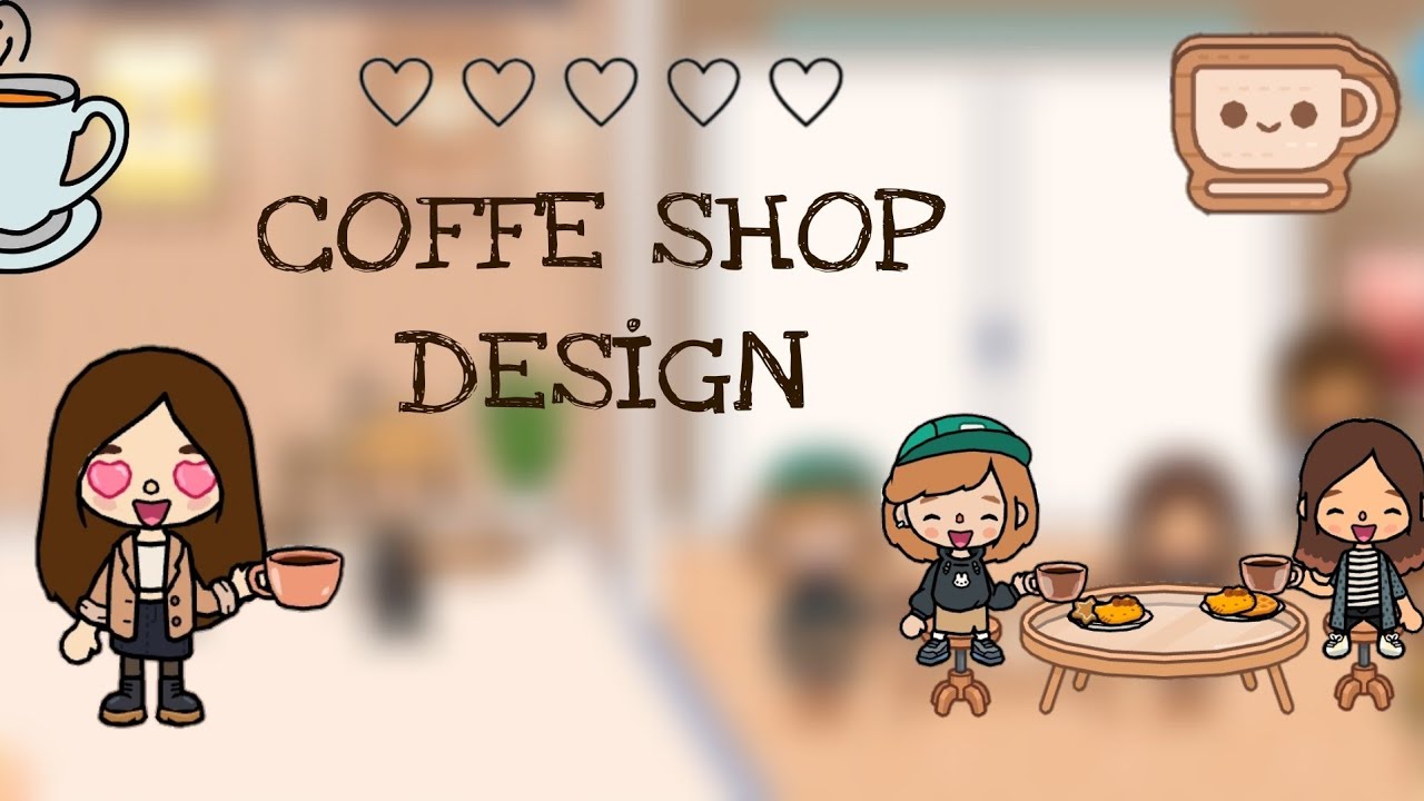 COFFE SHOP DESİGN toca life world (toca life rabbits) - YouTube