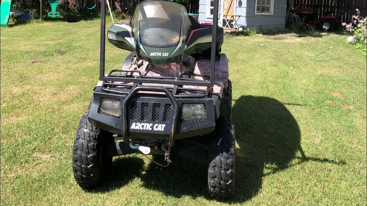 Arctic cat 500 atv starter button - YouTube