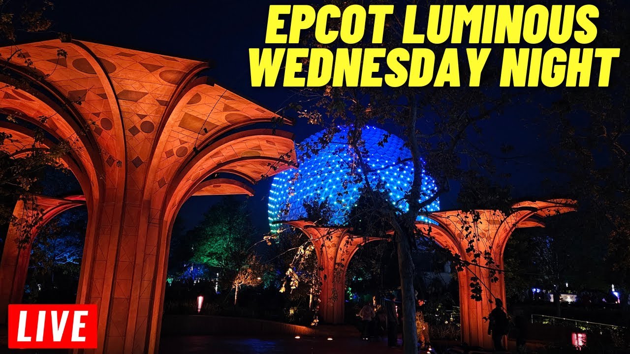 🔴 LIVE: EPCOT Luminous from Italy and enjoying Epcot for the night 12/20/2023 - YouTube