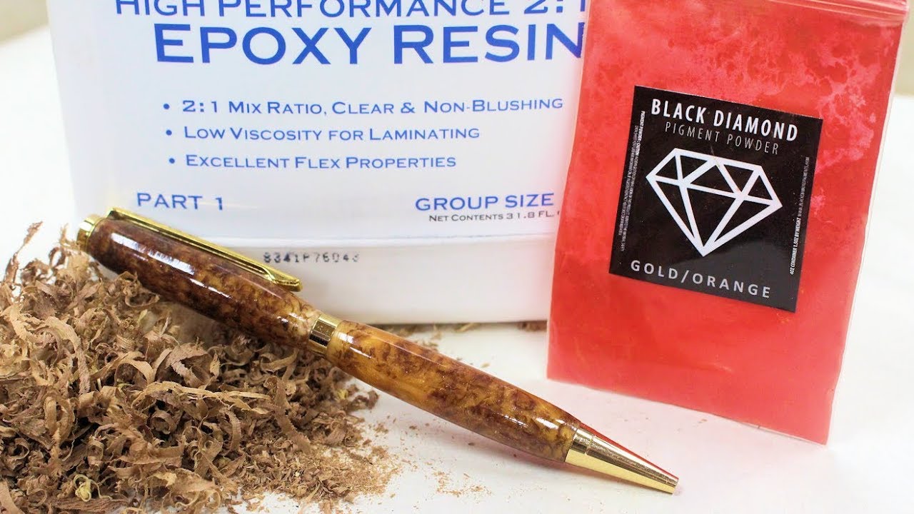 Making a Walnut and Epoxy Resin Pen - YouTube