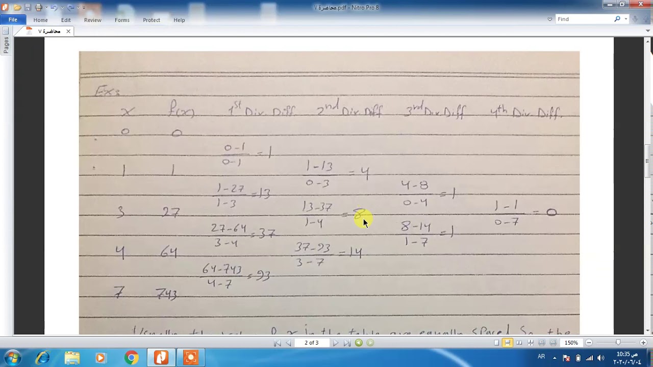 Numerical Analysis - Lecture 7 - Divided differences (م. علاء هادي حميد) - YouTube