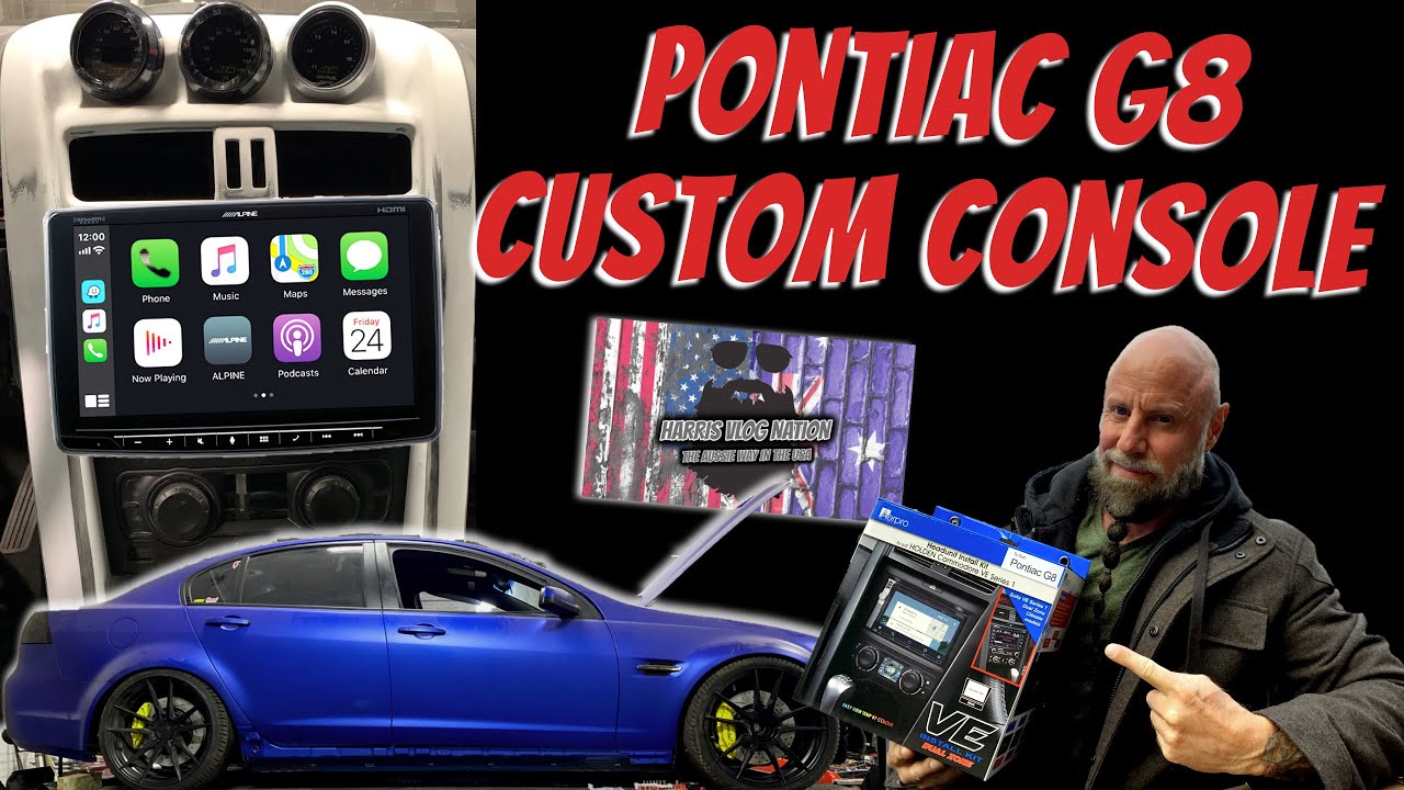 Pontiac G8 Custom 3 Pod Gauge Cluster Console with Alpine ILX-309 9 ...