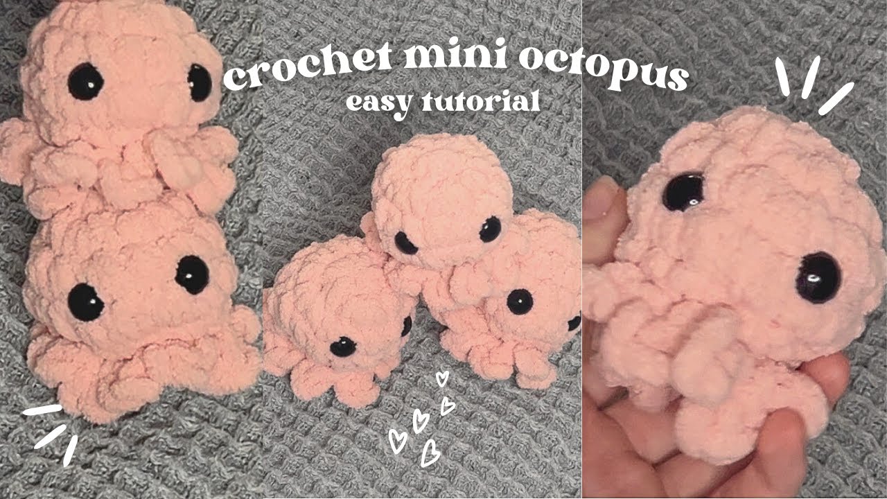 how to crochet a mini octopus // EASY pattern and bestselling crochet ...