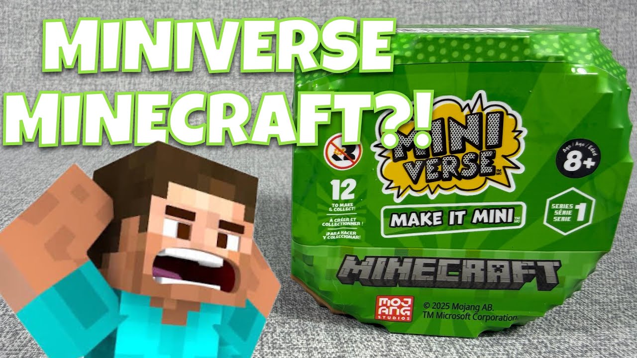 Minecraft MINIVERSE Make It Mini Opening and Review! - YouTube