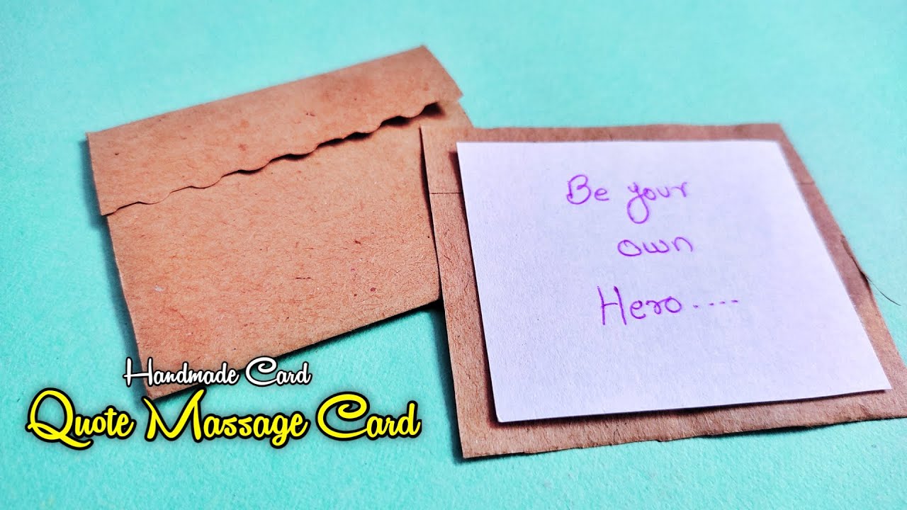Quote Massage Card | Handmade sorry Card | How to make massage Card ...