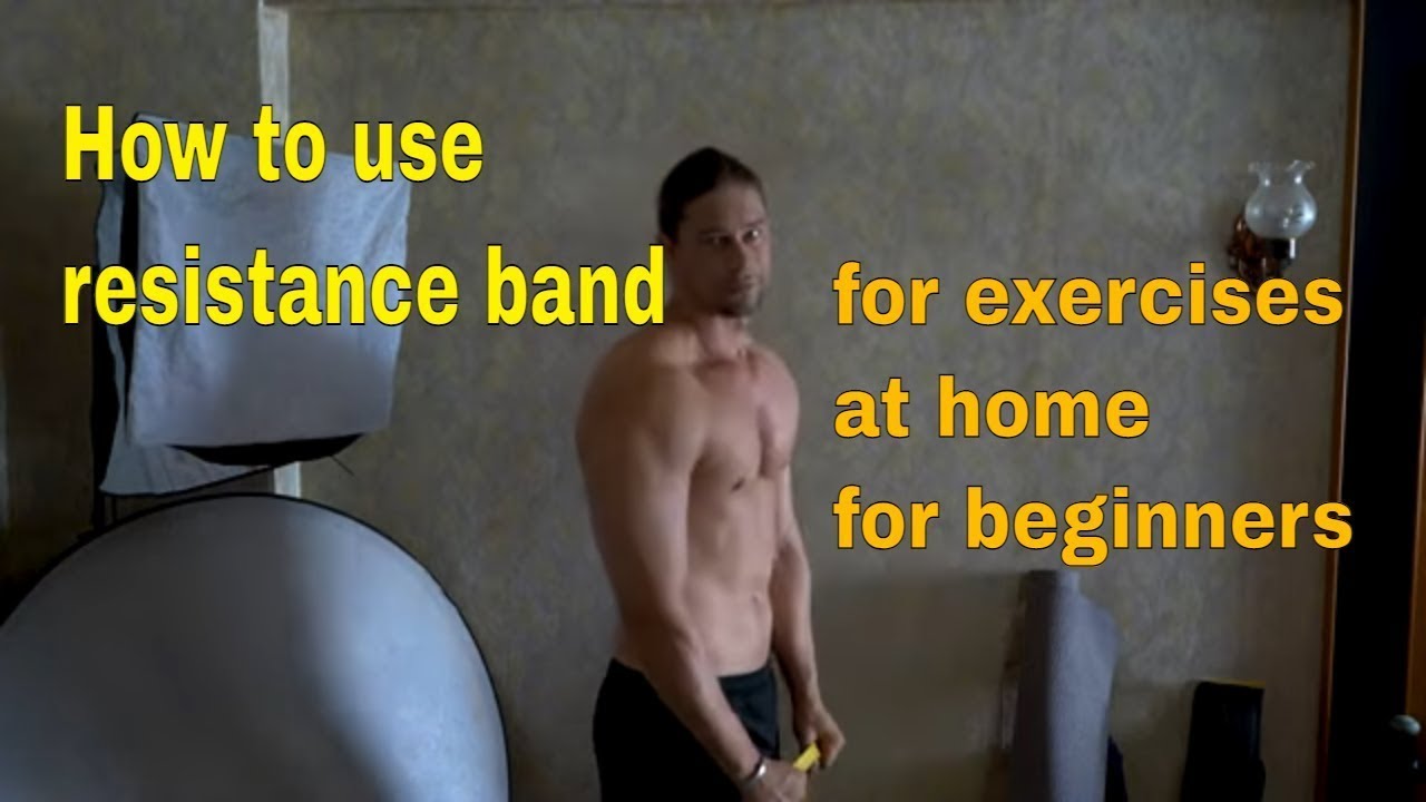 How to use resistance band for exercise at home for beginners - YouTube