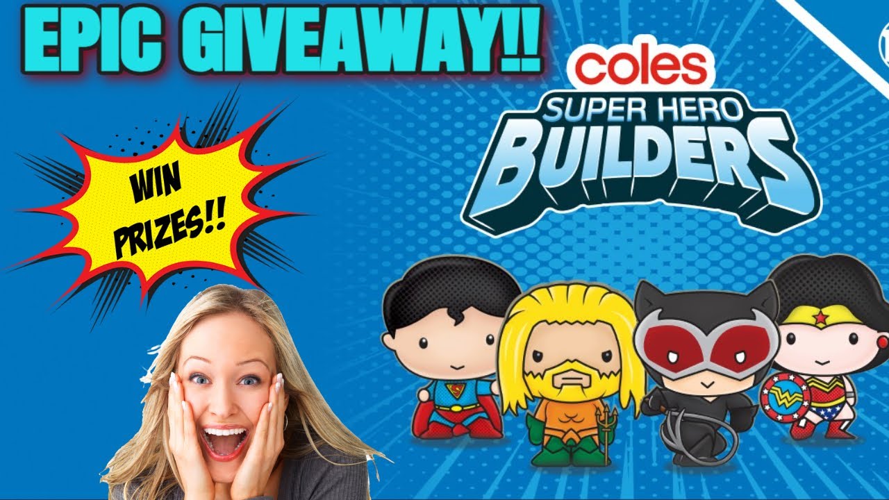 DC SUPER HERO BUILDERS UNBOXING AND HUGEEE GIVEAWAY!! | Coles Dc Super ...