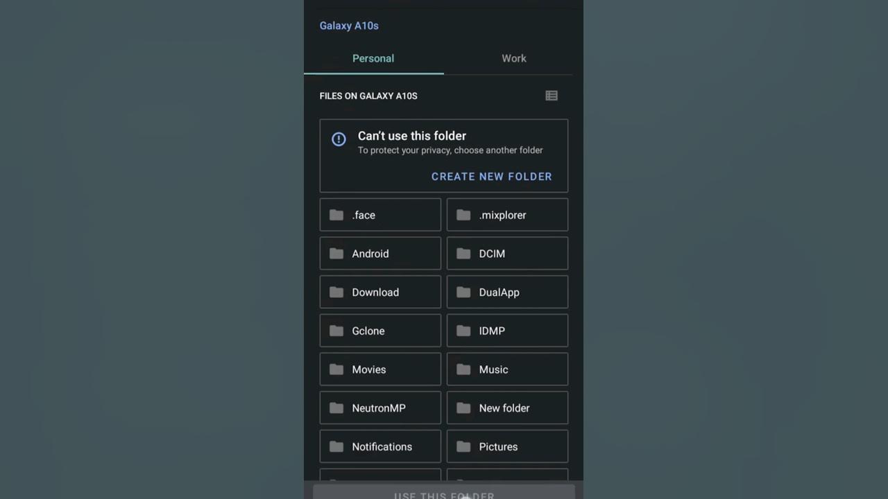 Can't use this folder problem SOLVED!! ANDROID 14/13/12/11 .. - YouTube