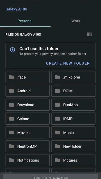 Can't use this folder problem SOLVED!! ANDROID 14/13/12/11 .. - YouTube