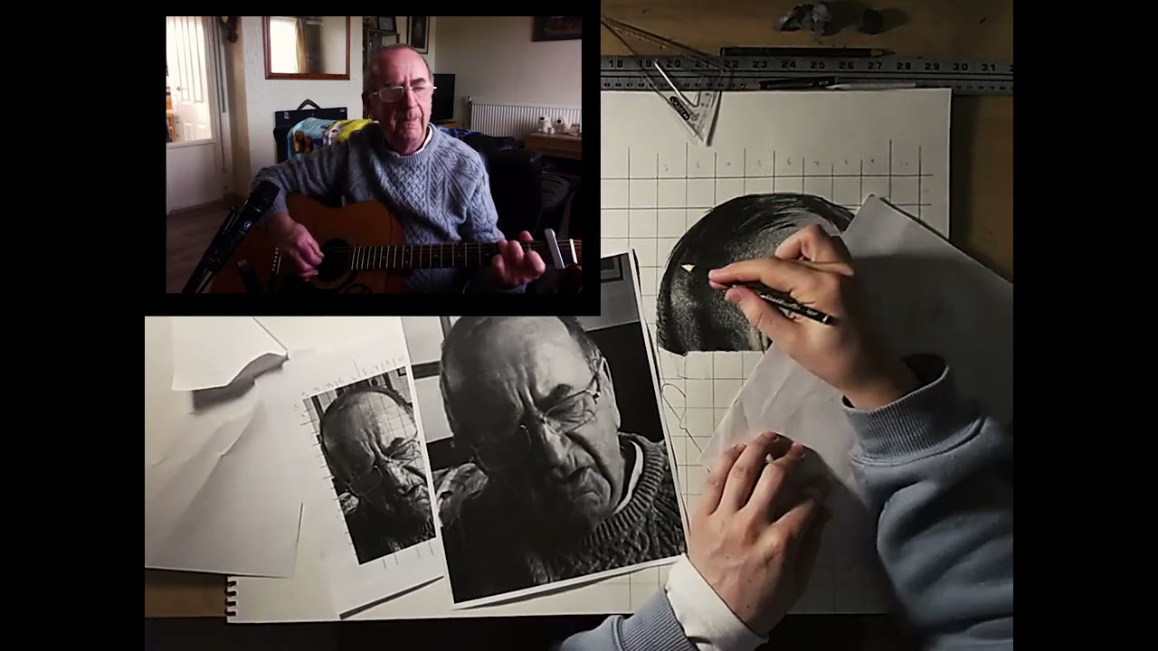 Frank Watkinson Portrait Timelapse This could be my last song - YouTube