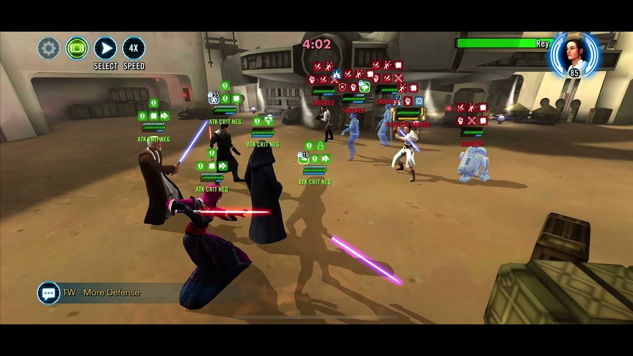 SWGOH GAC - GL Rey counter with Starkiller - YouTube