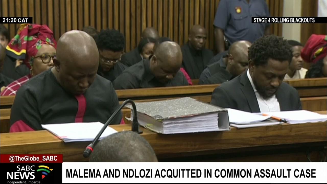 Malema and Ndlozi acquitted in common assault case - YouTube