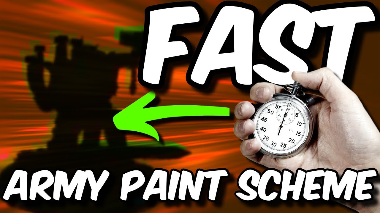 How To Create A Fast Army Paint Scheme For Warhammer - YouTube