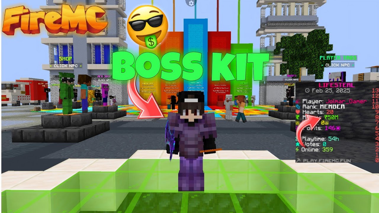 How I Obtain Boss Armor In FireMC Season 5 Public Lifesteal Server🤑 ...