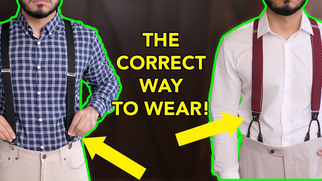 HOW TO WEAR SUSPENDERS! - YouTube