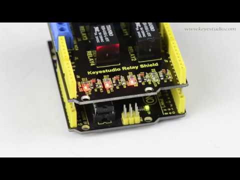 KS0251 keyestudio 4-channel Relay Shield - YouTube