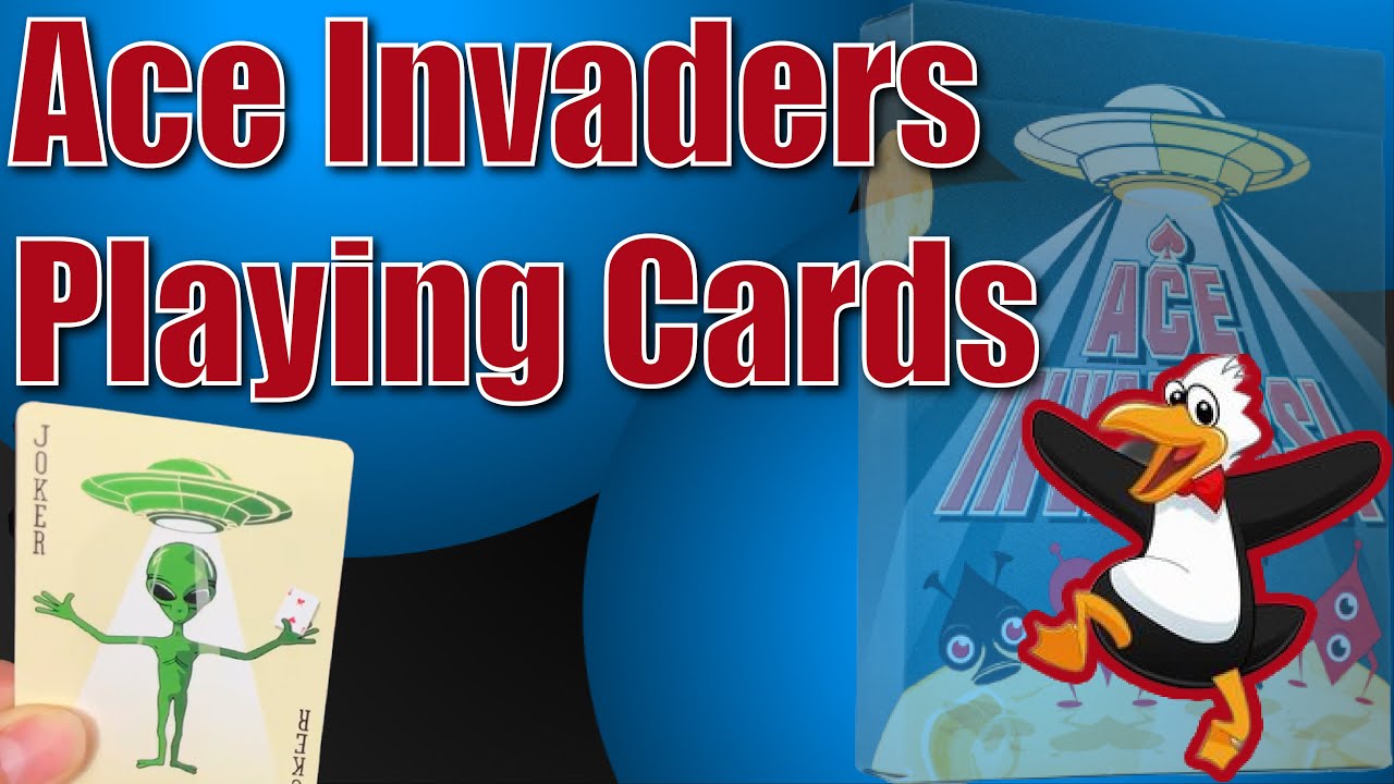 Ace Invaders Playing Cards By Penguin Magic - YouTube