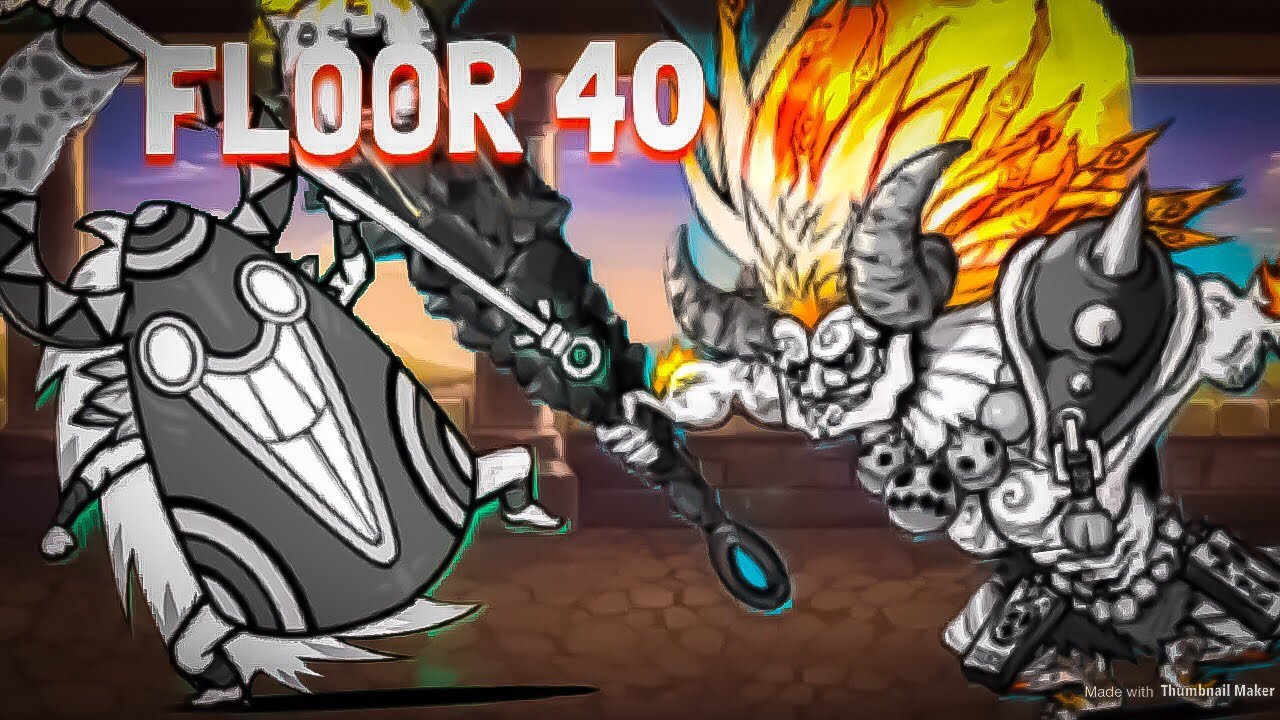 Battle Cats | Floor 40 ft. Level 120 Balrog Max Talents - YouTube