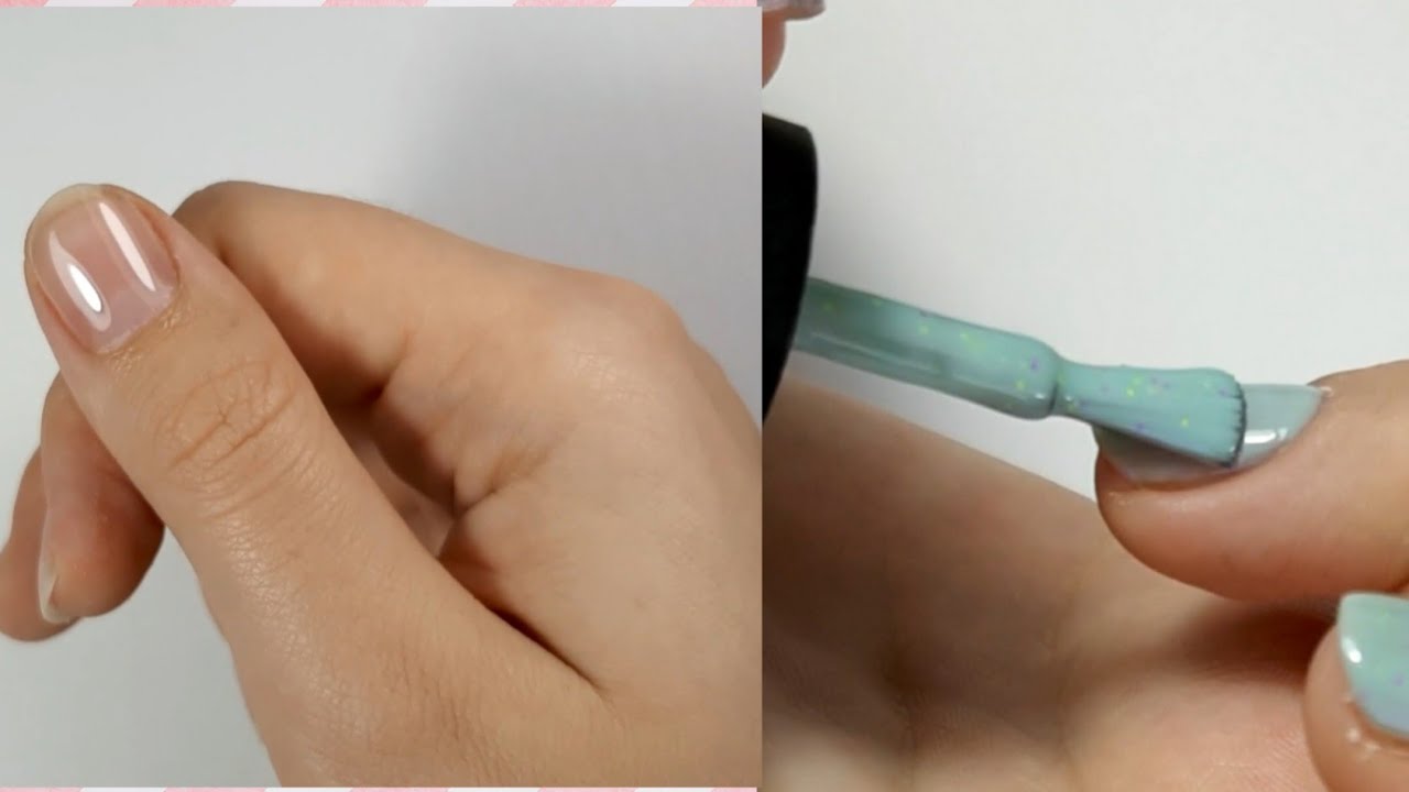 Oja semipermanenta pe unghia naturală, fără apex | pas cu pas - YouTube